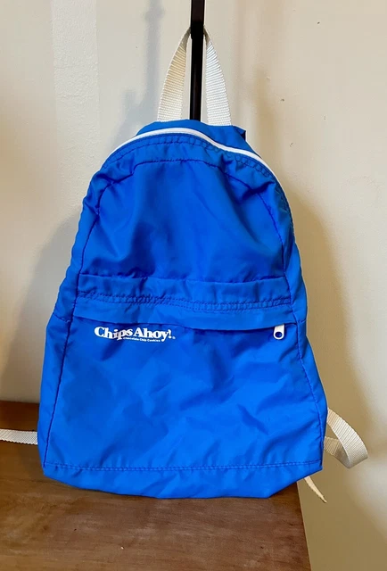 VINTAGE CHIPS AHOY! Small Blue Backpack RARE $10.00 - PicClick
