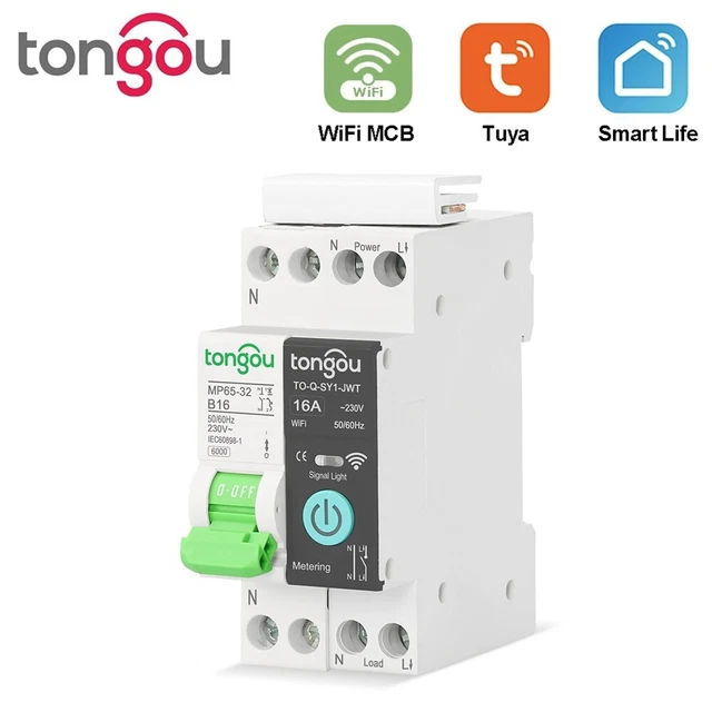 TUYA MCB WIFI Smart Breaker avec mesure 1P 32A pour gestion à distance ... TUYA MCB WIFI Smart Breaker avec mesure 1P 32A pour gestion à distance ...