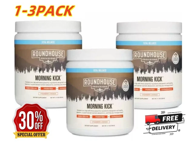 BY CHUCK NORRIS Morning Kick,-Greens Superfood Powder Supplement 1-3 ...