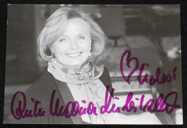 ORIGINAL AUTOGRAMM - Ruth Maria Kubitschek (1931 - 2024) - RÜDEL ...