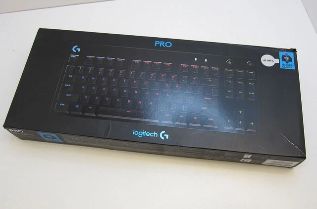LOGITECH G PRO TKL Mechanical Gaming Keyboard, GX Blue Clicky Key ...