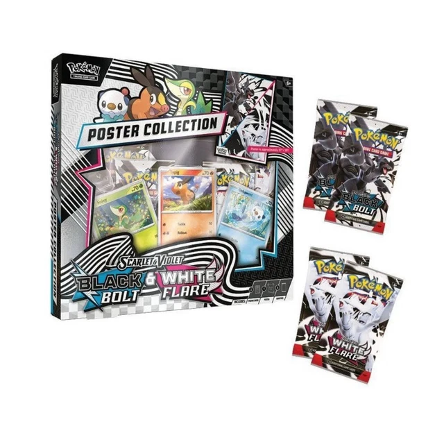POKEMON SV10.5 BLACK Bolt White Flare Poster Collection Box Sealed $41. ...