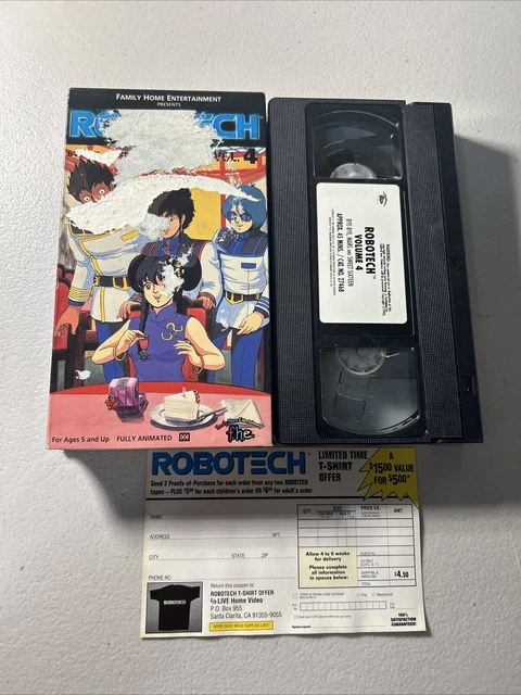 VTG ANIME ROBOTECH VHS Tape Volume 4 Family Home Entertainment Tested ...