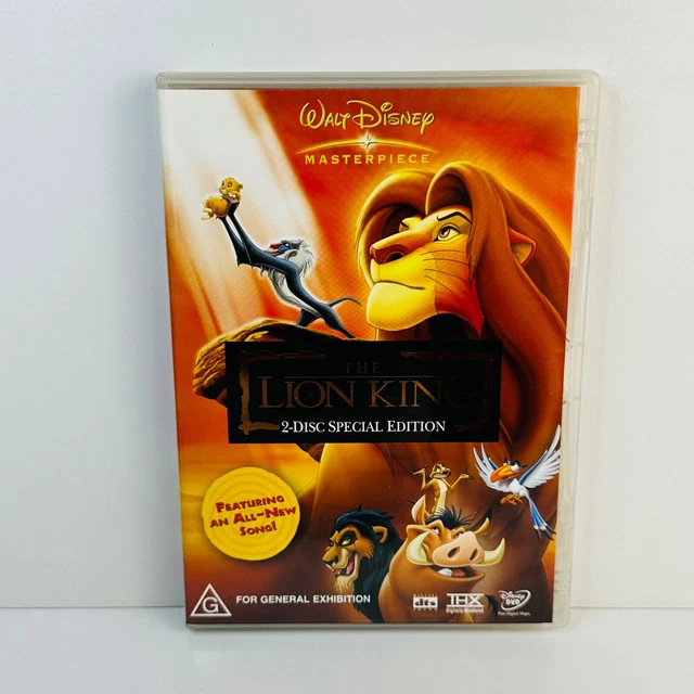 LION KING, THE (Special Edition, DVD, 1994) Region 4 - Fast Free Post ...
