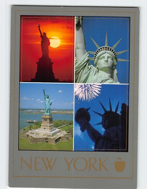 POSTCARD THE STATUE Of Liberty Multiple Scene NYC NY £9.08 - PicClick UK