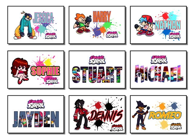 FRIDAY NIGHT FUNKIN Personalised Poster A4 Print Video Game Art FNF £6. ...
