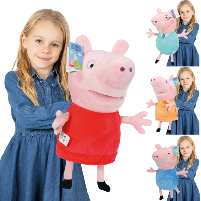 PEPPA PIG LARGE 50Cm Plush Hand Puppets Peppa Pig George Mummy Daddy ...