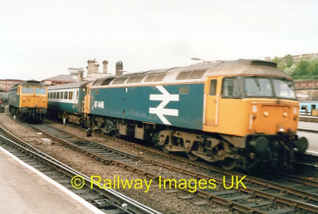 RAILWAY PHOTO 6X4 Class 47 47446 Large Logo Sheffield c1987 £1.60 ...