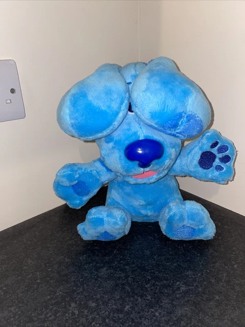 BLUES CLUES & You Peek-a-Boo Talking Soft Toy Plush Blue Push Tummy Dog ...