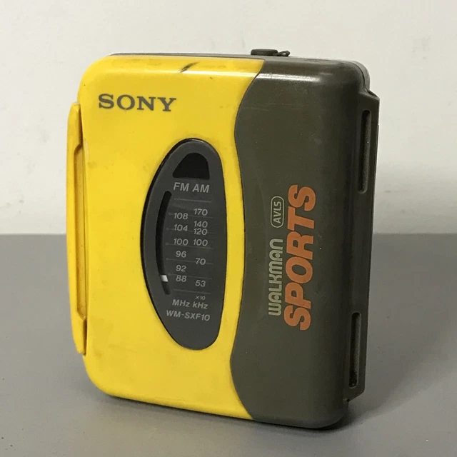 90’S SONY WALKMAN Sports AVLS WM-SXF10 FM/AM Radio(works) Cassette ...