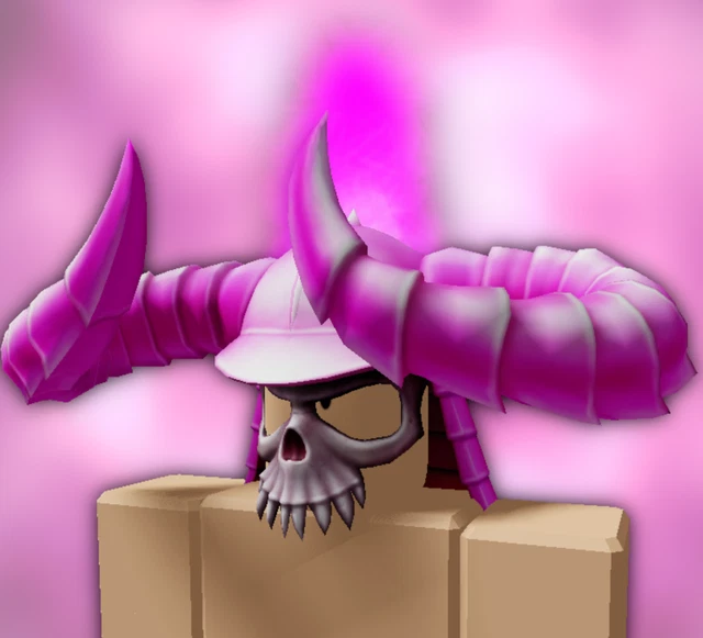 ROBLOX ÉDITION LIMITÉE crâne rose flamboyant effets spéciaux code ...