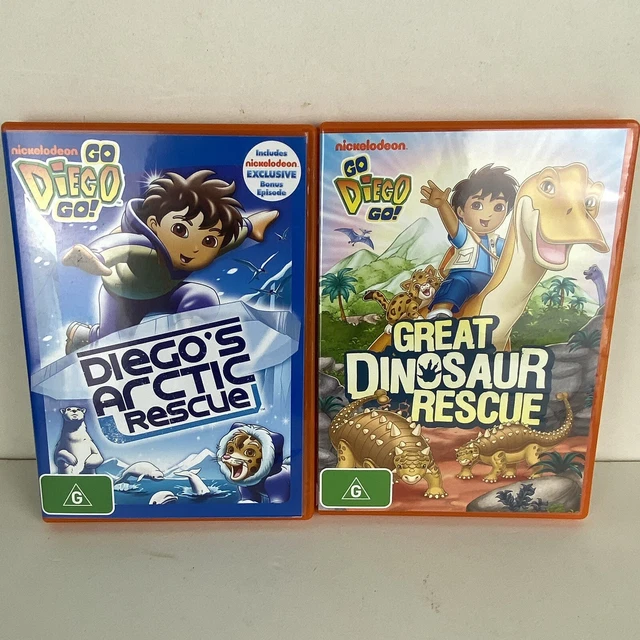 GO DIEGO GO! Great Dinosaur Rescue + Arctic Rescue 2x DVD PAL Region 4 ...