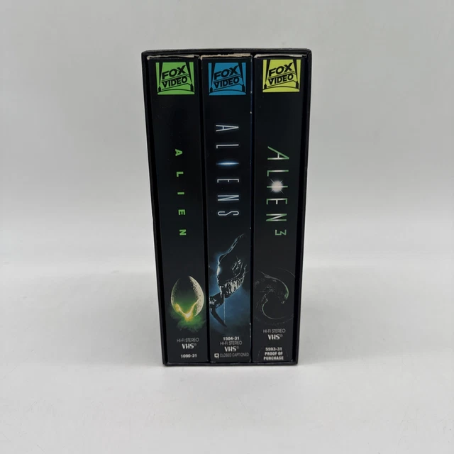 ALIEN TRILOGY VHS Box Set 3 Tapes 1993 Fox Video Aliens Alien 3 w ...