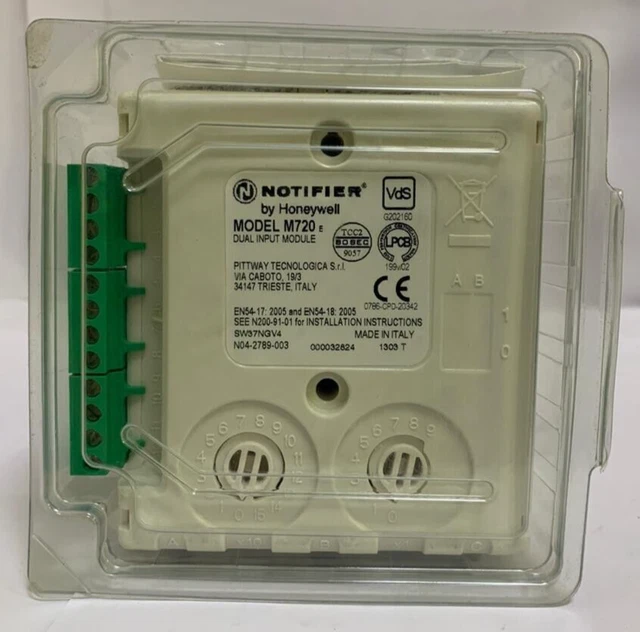 NOTIFIER BY HONEYWELL / Dual Input Module / M720 £46.21 - PicClick UK