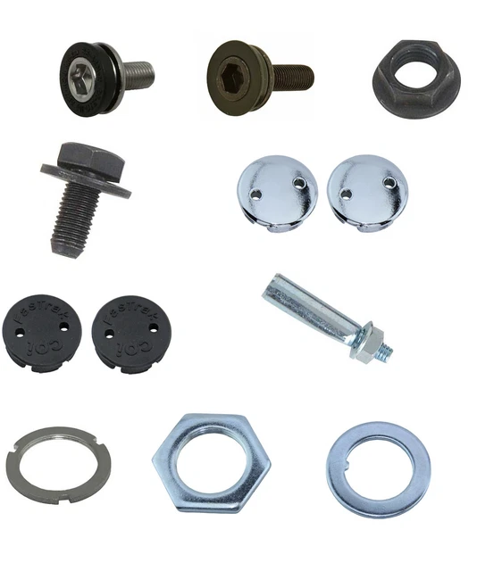BICYCLE BOTTOM BRACKET Crank Parts Bolt Nut Pin Caps Cruiser Bmx Mtb ...