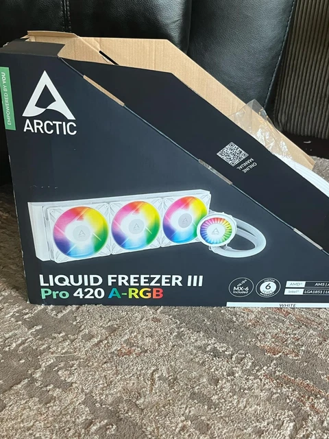 ARCTIC LIQUID FREEZER III Pro 420 A-RGB CPU Fans 3 x 140mm (White ...