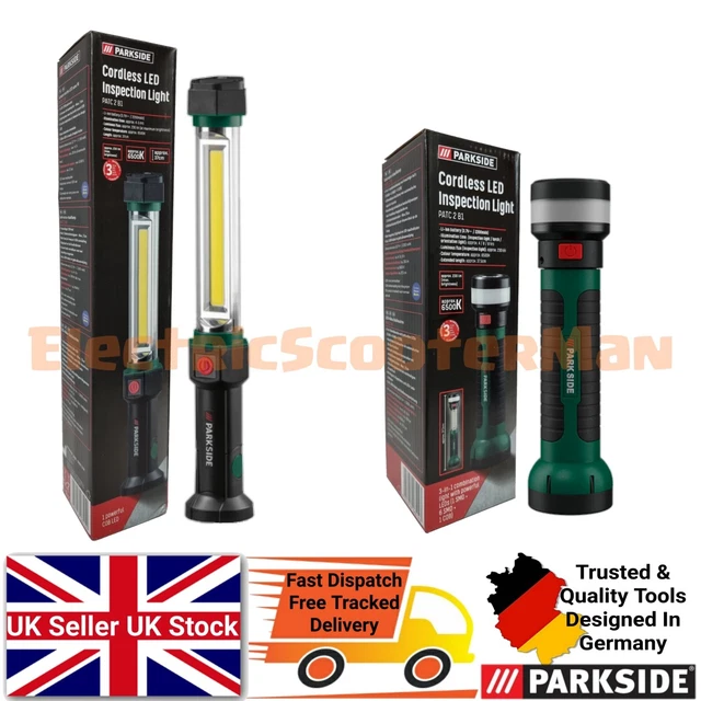 LAMPE D'INSPECTION DEL sans fil Parkside - 1 puissante combinaison COB ...