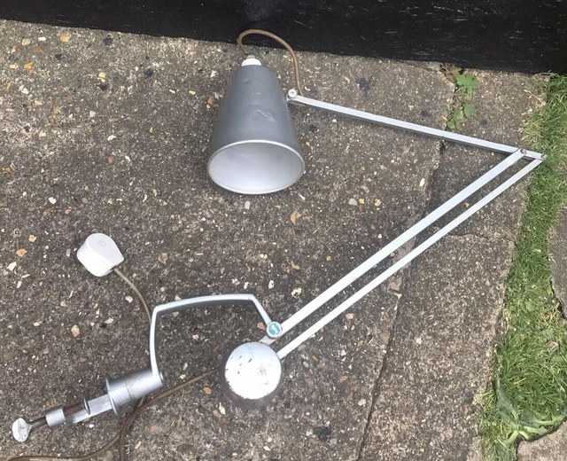 VINTAGE HADRILL HORSTMANN simplus clamp lamp anglepoise 1950's ...