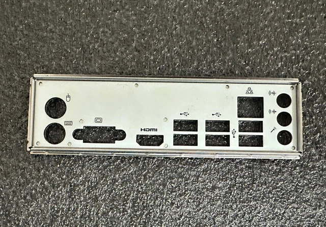 MOTHERBOARD I/O SHIELD Back Panel Micro ATX Motherboard Back Plate £5. ...