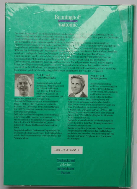 BENNINGHOFF ANATOMIE MAKROSKOPISCHE Anatomie, Embryologie und ...