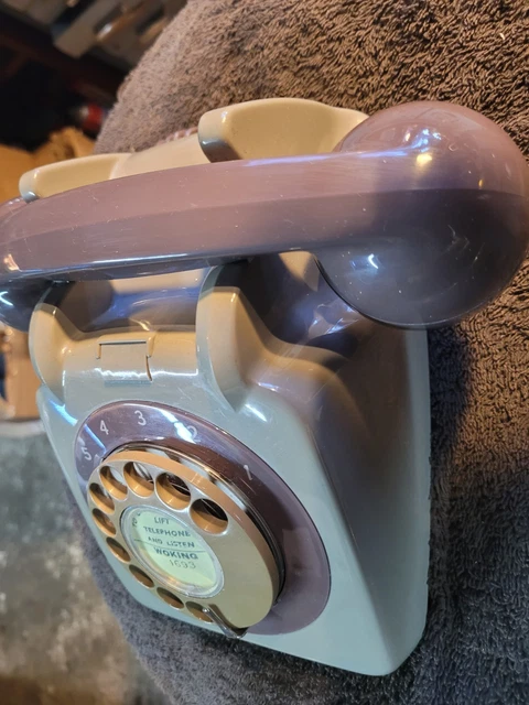 VINTAGE BROWN / BEIGE 1960s ROTARY DIAL OFFICE TELEPHONE £21.49 ...