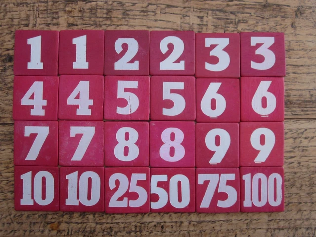 ANCIEN 24 PLAQUES En Bois Le Compte Est Bon Jeu Robert Laffont EUR 4,00 ...