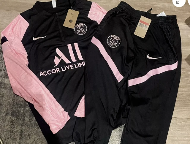 NIKE PSG TRACKSUIT - Paris Saint Germain Pink/Black football Dri Fit ...