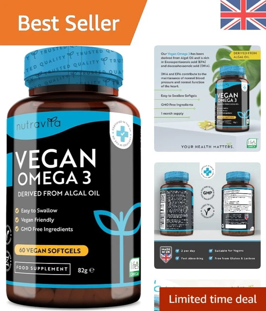 HIGH STRENGTH OMEGA 3 2000mg Soft Gels - 600mg DHA & 300mg EPA per ...