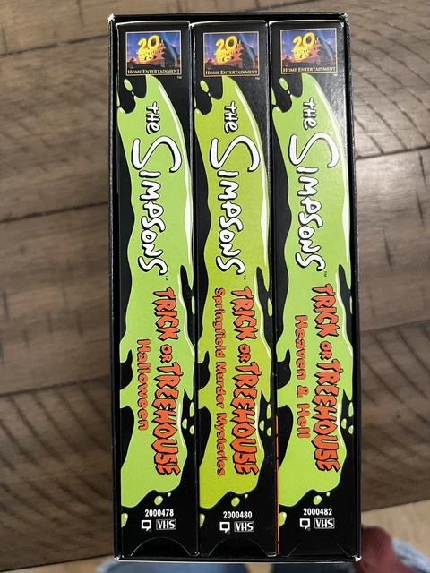 THE SIMPSONS TRICK Or Treehouse VHS Boxed Set - Not Tested But Like New ...