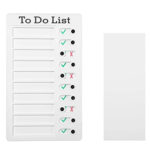 WIEDERVERWENDBARE AUFGABENLISTE FÜR Kinder - Trockene Löschen Tafel ...