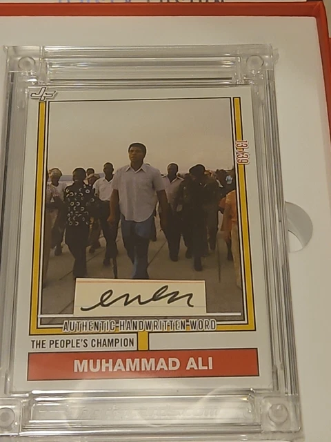 MUHAMMAD ALI AUTHENTIC handwriting hand written handwritten word card ...