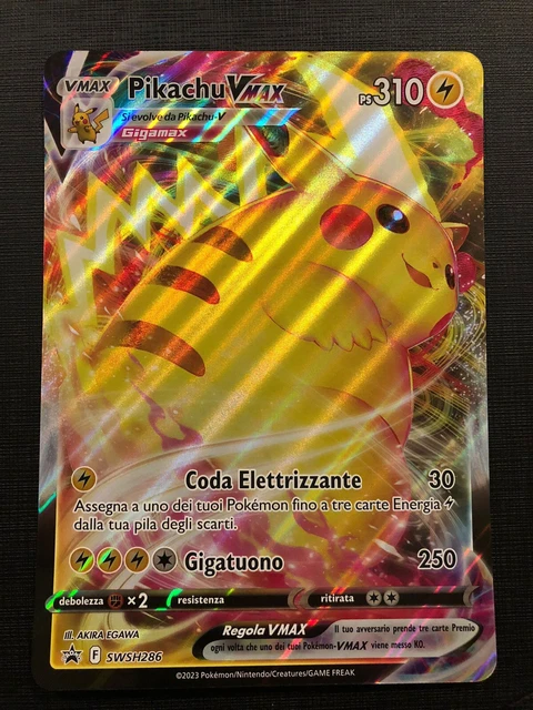 CARTA POKEMON JUMBO - Pikachu VMAX - SWSH286 - Carta Promo Gigante ...