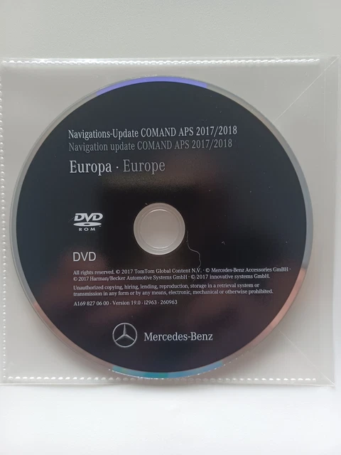 MERCEDES NTG2 DVD Sat Nav Karte Update Europa 2017/18 EUR 60,00 ...
