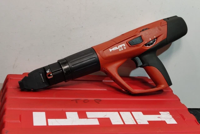 HILTI DX5 POWDER Actuated Nail Gun Fixing Fastening Tool + Carry Case ...