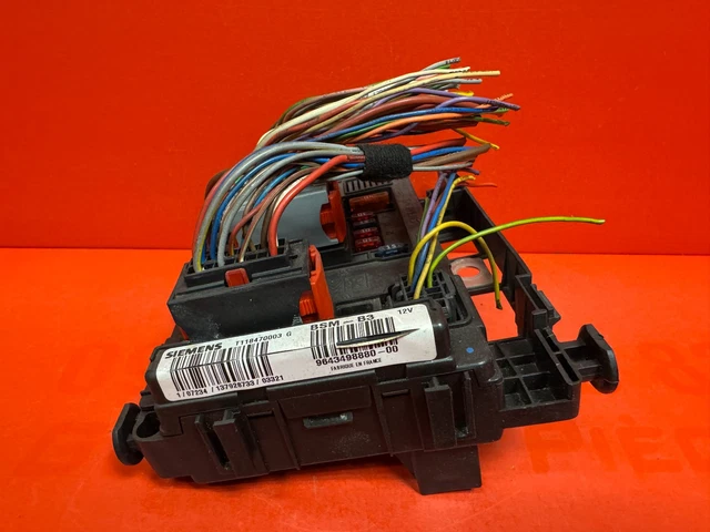 PEUGEOT CITROEN BOITIER Servitude Moteur Fusibles Bsm B3 9643498880 ...