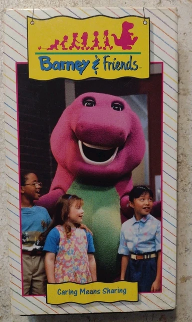 BARNEY AND FRIENDS Caring Means Sharing VHS Tape 1992 Time Life Cartoon ...