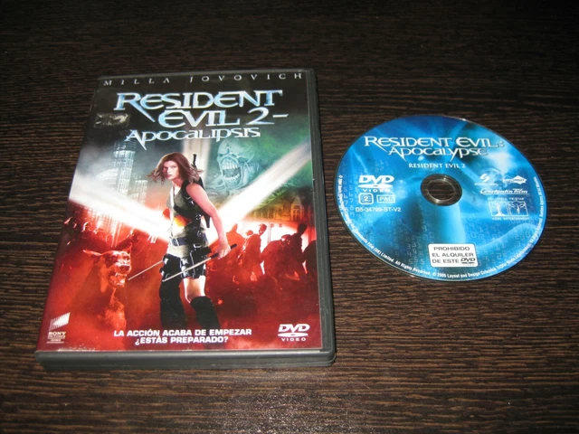 RESIDENT EVIL 2 Apocalypse DVD Milla Jovovich Sienna Guillory Oded Fehr ...