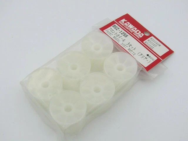 RARE KAWADA FRONT Wheel (3 Pairs/White) For M300 /RSW/SF/SE 1/12 LMP ...