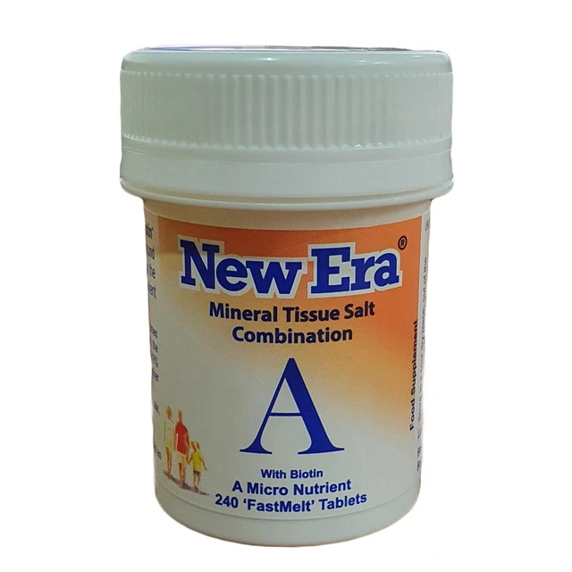NEW ERA MINERAL Tissue Salt Combination A - 240 Fastmelt Tablets £12.99 ...