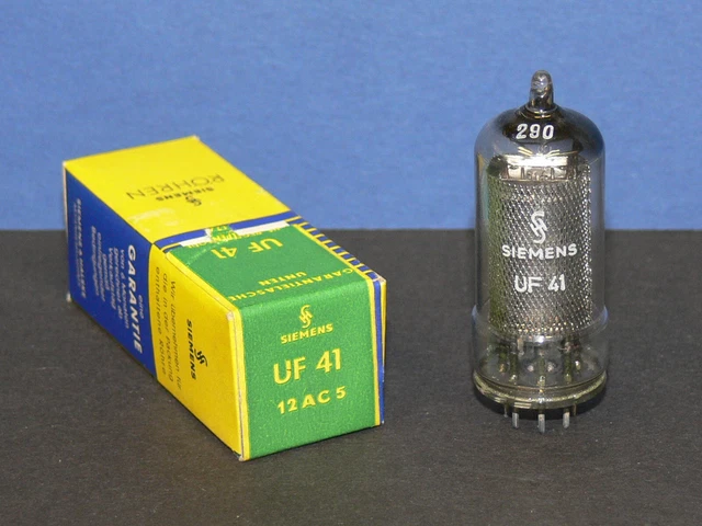 SIEMENS UF41 VACUUM Pentode Pipe Tube New Boxed $43.00 - PicClick AU