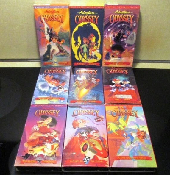 KIDS LOT 9 Adventures In Odyssey VHS Tape-Focus On Family Animated ...