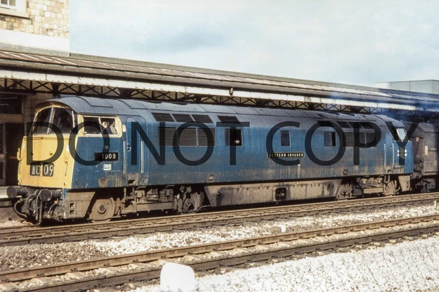 UK DIESEL TRAIN Railway Photograph Of Class 52 Western D1009. Rm52-186 £1.65 - PicClick UK