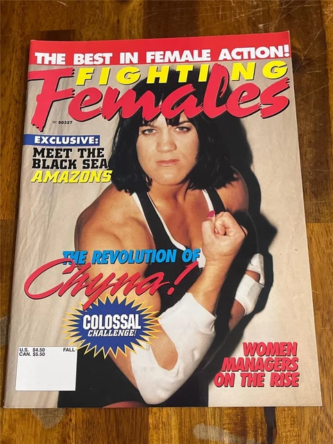 FIGHTING FEMALES WRESTLING bodybuilding muscle magazine Diva CHYNA Fall ...