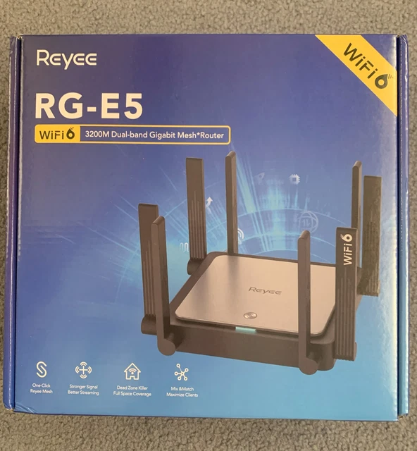 WIFI 6 ROUTER Reyee AX3200 RG-E5 Model E5 Open Box - Never Opened ...