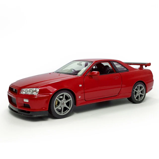 1/24 NISSAN SKYLINE GT-R (R34) Model Car Diecast Vehicle Toy Gift for ...