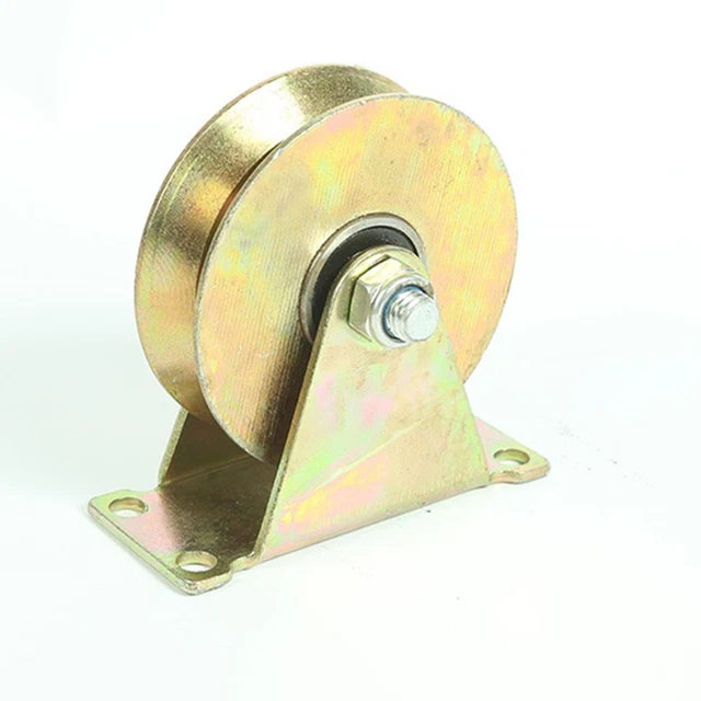 CORROSION RESISTANT TRACK Pulley Steel Cable Pulley with 2 Ball ...