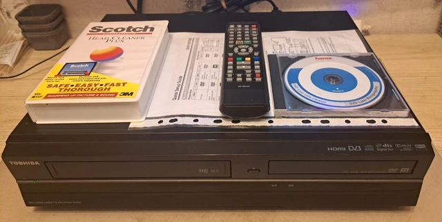 TOSHIBA DVR20 VHS DVD Recorder Copy VHS to DVD New Remote & Set Up Guide DVR20KB £169.99 ...