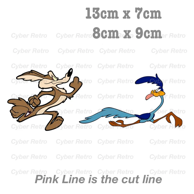ROAD RUNNER AND Wile E Coyote Funny Vinyl Sticker $6.95 - PicClick AU