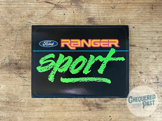 VINTAGE 1990'S FORD Ranger Sport Special Edition Model Sticker Decal ...