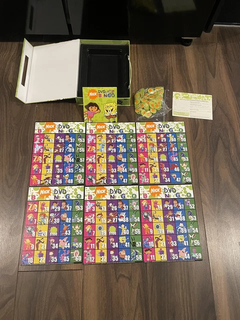 NICKELODEON NICK DVD Bingo Game Hoted By Spongebob Squarepants Complete ...